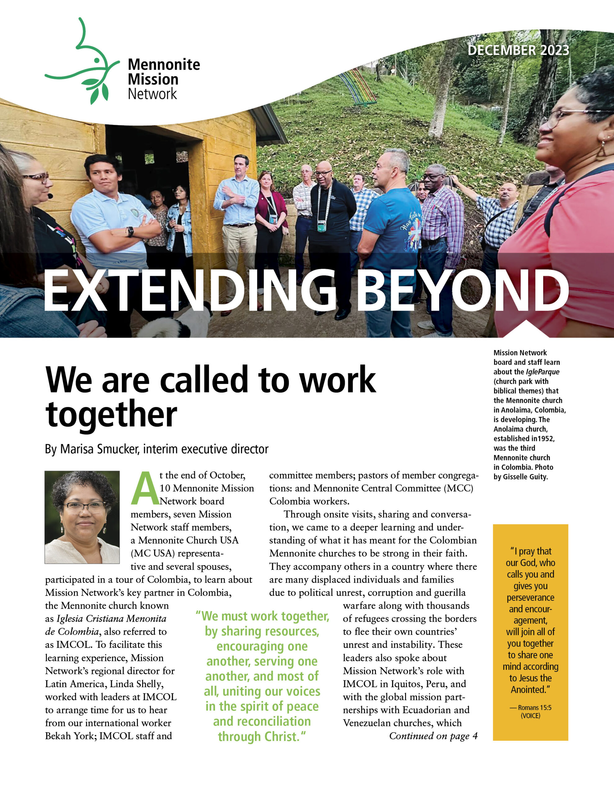 We are called to work together – Mennonite Mission Network