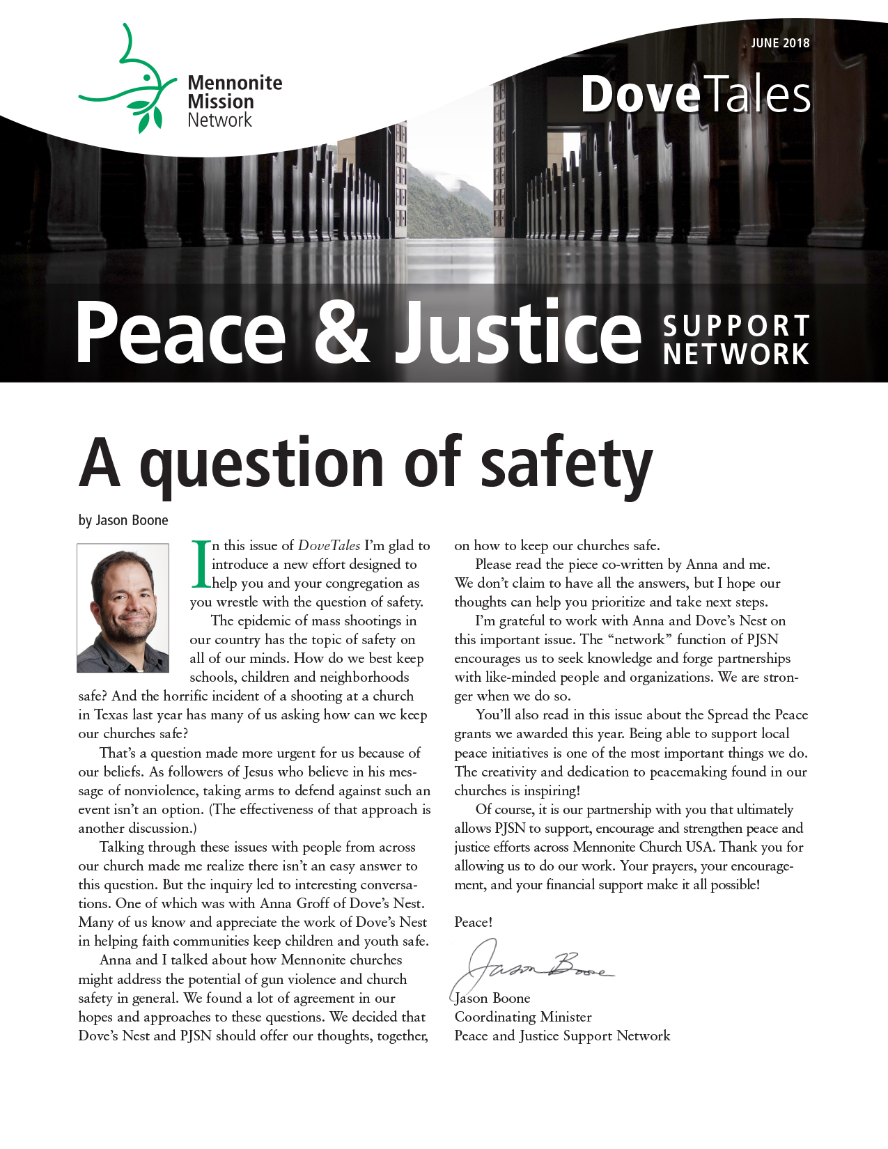 A question of safety - Mennonite Mission Network