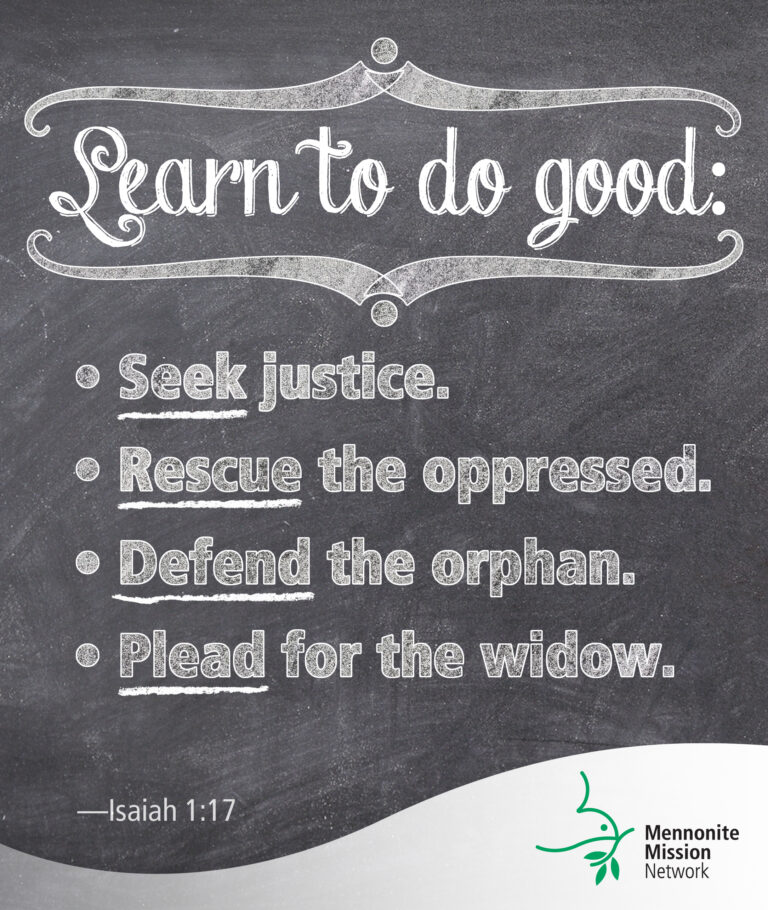 Learn to do good - Mennonite Mission Network