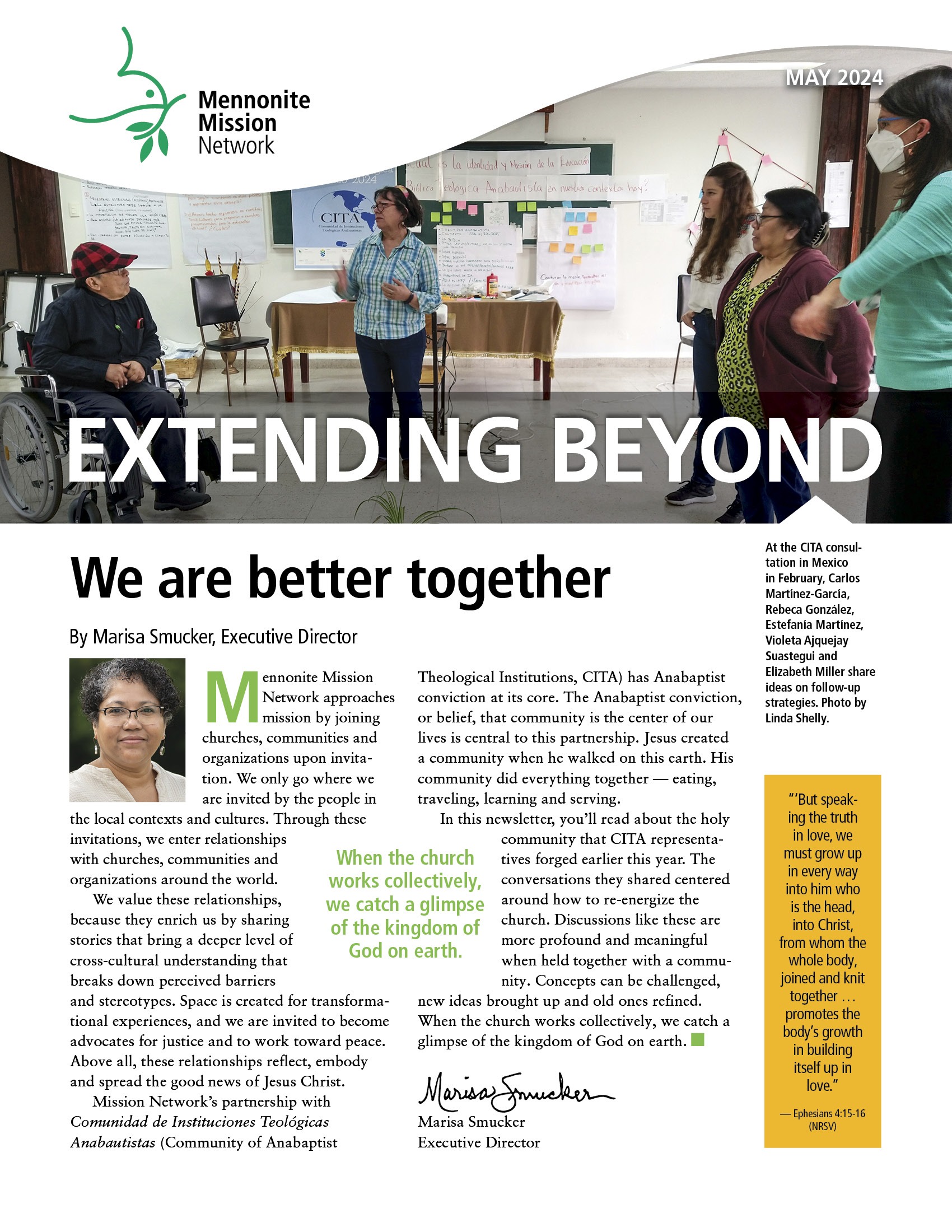 We are better together - Mennonite Mission Network